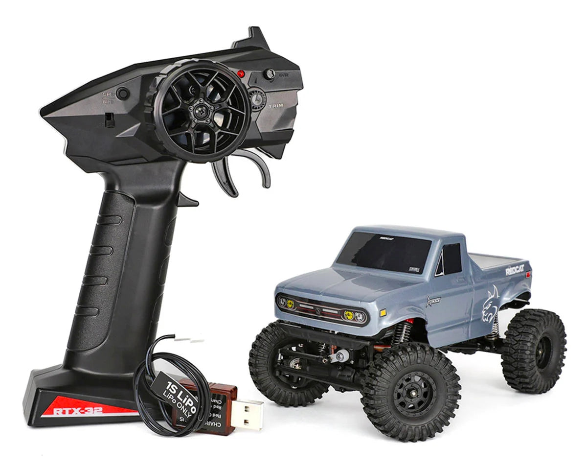 Redcat Ascent-32 1/32 4WD RTR Rock Crawler (Graphite) w/2.4GHz Radio ...
